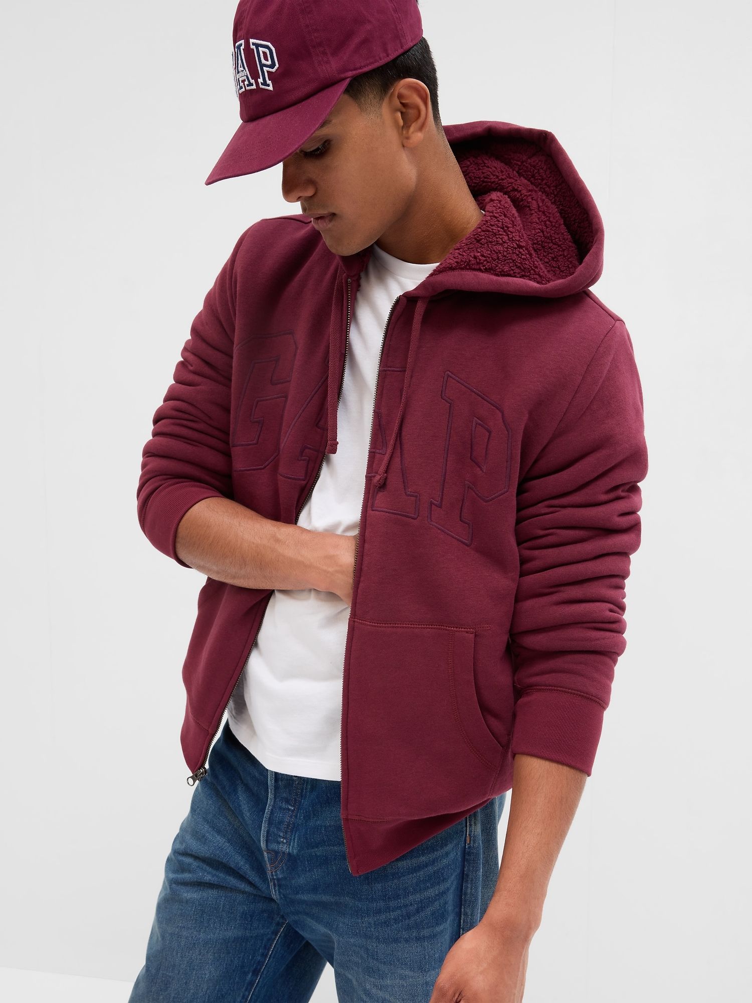 Ocieplana bluza z logo | GAP.pl